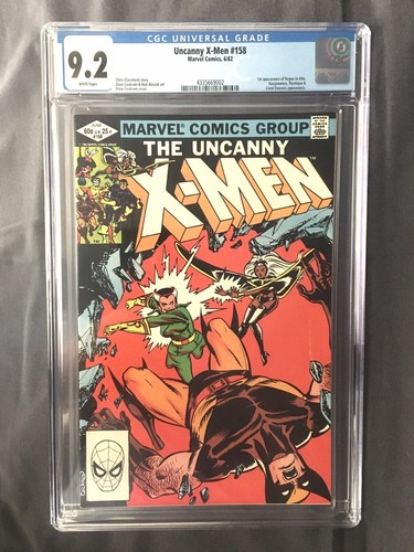 Uncanny X-Men #158 CGC 9.2 White Pages 1982 1st App Rogue New ...