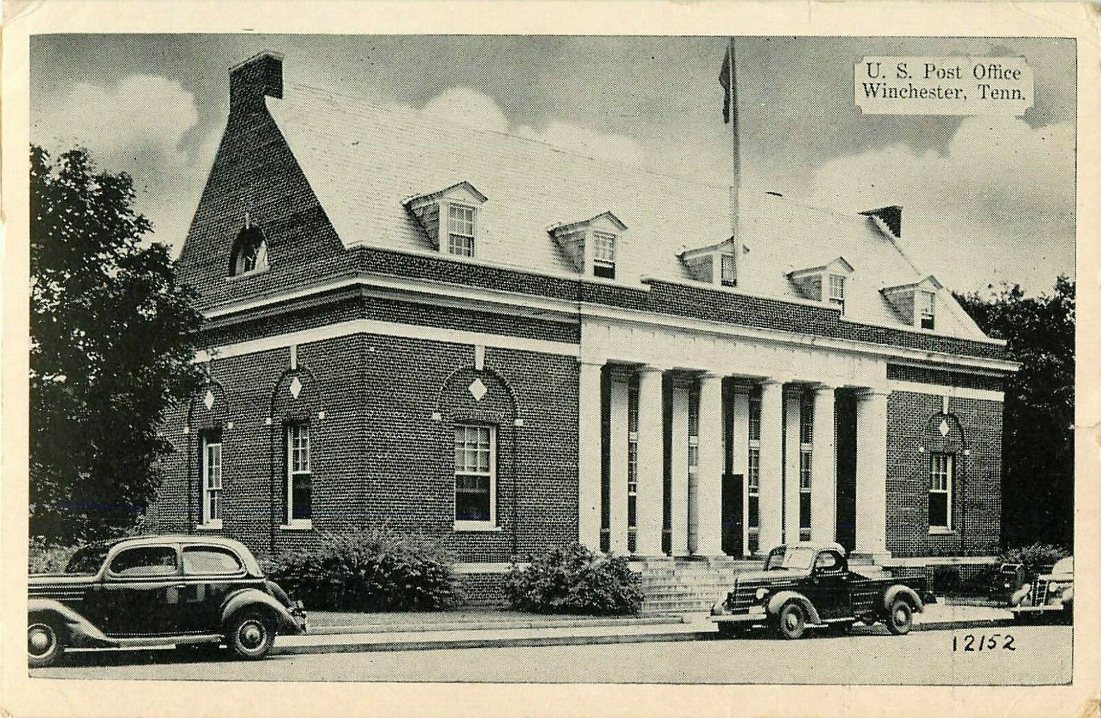 1943 US Post Office, Winchester, Tennessee Postcard | eBay