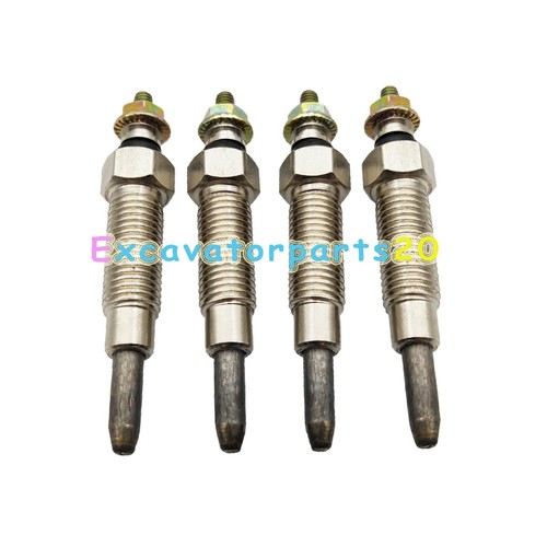 4 pcs Glow Plugs 3974953 Fits for Bobcat Skid Steer Loader 643 645 743 ...
