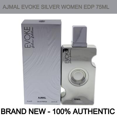 Ajmal Evoke Silver Edition Women Eau de Parfum 75ml/2.5oz Spray Bottle ...