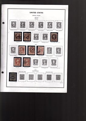 US stamp Official stamps bob WAR treasury o89 mh all others used SCV ...