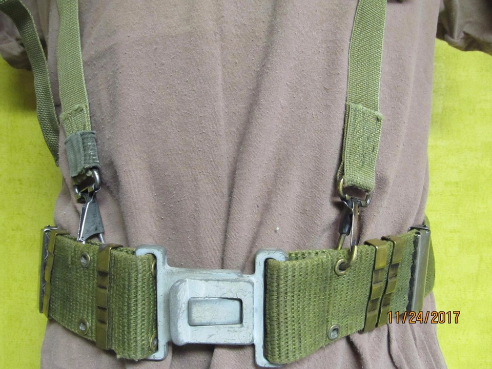 MILITARY ALICE FIELD GEAR SET LBE WEB BELT MEDIUM 36" AMMO POUCH ...