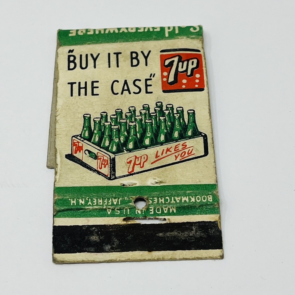 7up Fresh Up Buy It By The Case Matchbook Cover Vintage | eBay