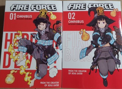 Fire Force Omnibus Vol 1-2 English Manga (covers 1-6) New from Kodansha ...