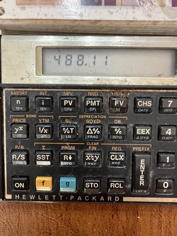 hp 12c financial calculator With Case And Manual. Tested. | eBay