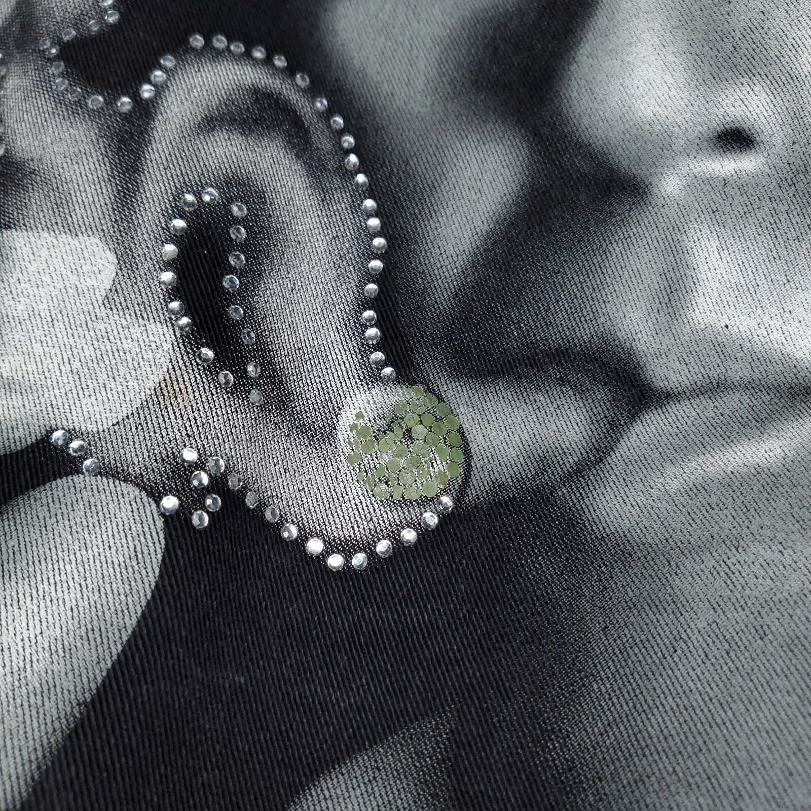 Rare Vintage Scarface Black Canvas Jacket Rhinestone … - Gem