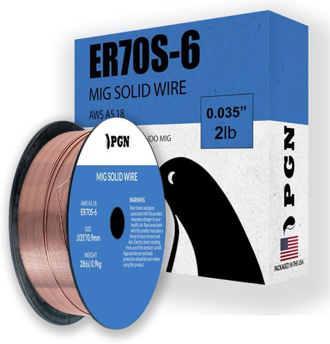 PGN Solid MIG Welding Wire - ER70S-6 .035 Inch - 2 Pound Spool - Mild ...