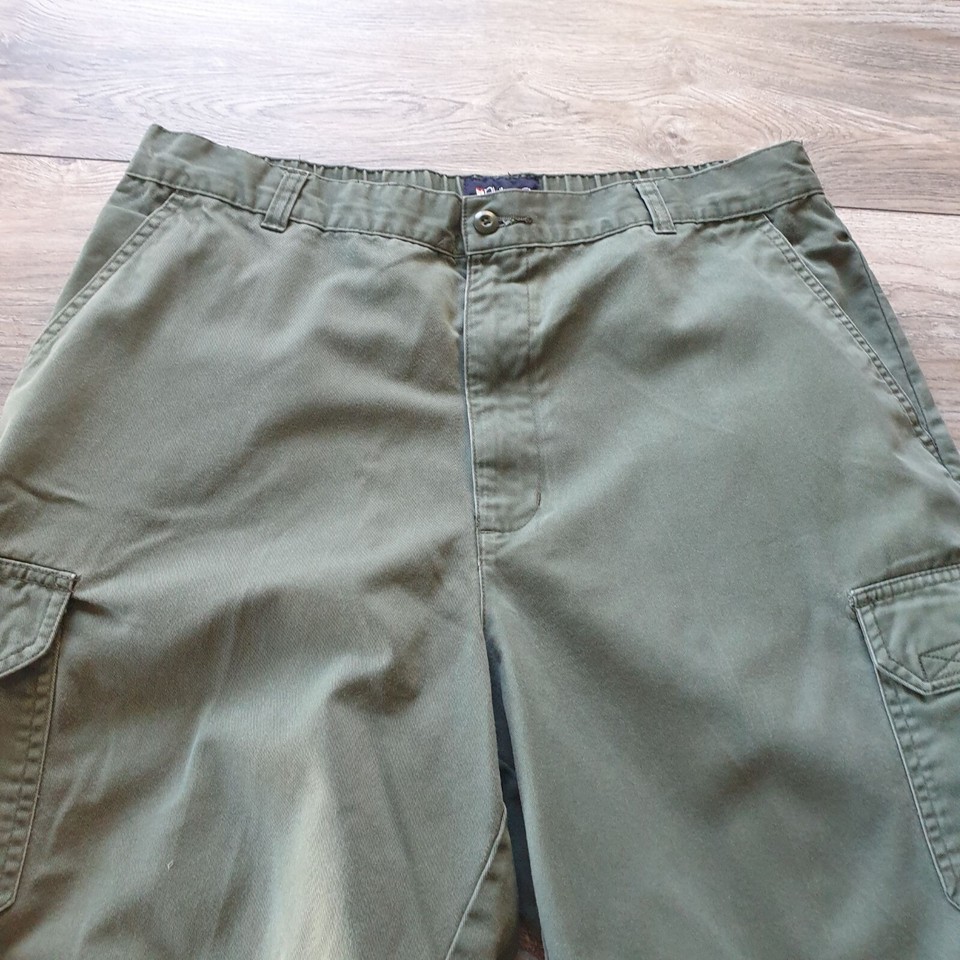 Puritan Shorts 36" Waist Outdoor Cargo Olive Green Casual Stretch Work ...