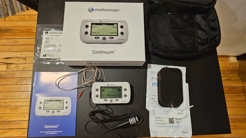 Chattanooga Continuum NMES & TENS Kit + Case, Pads, Lead Wires, Hand ...