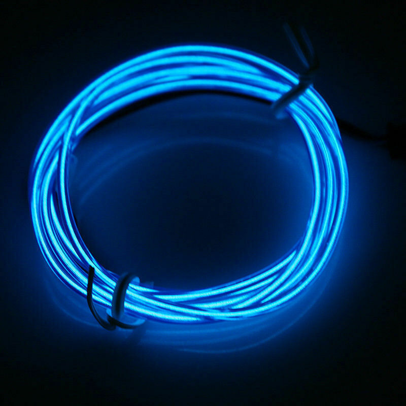 Neon LED Light Glow EL Wire String Strip Rope Tube Decor Party + USB ...