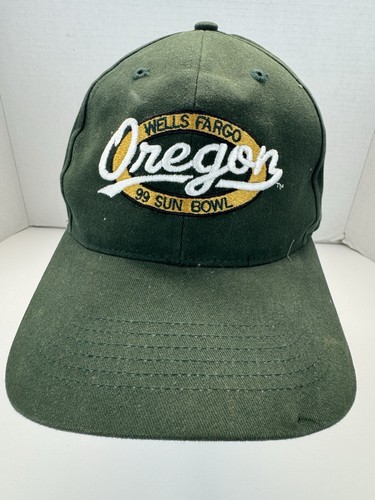 Vintage Oregon Ducks 1999 SUN BOWL Hat Cap Adjustable Wells Fargo ...