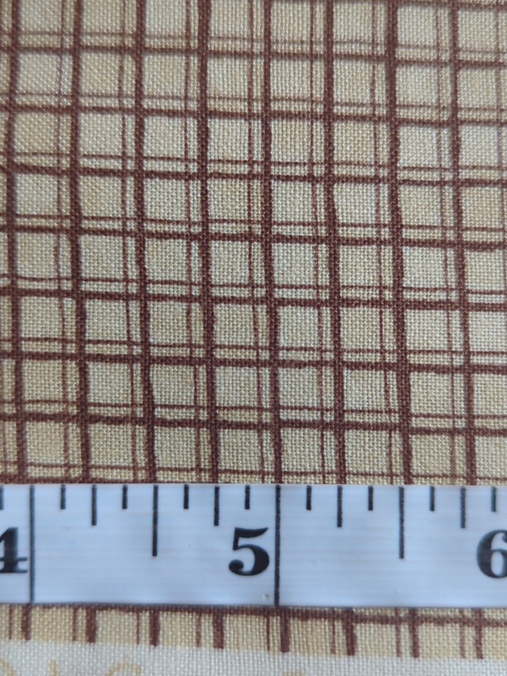 Oak Grove Lane Katy Schmitz Moda Fabrics BTY #7005 Tonal Brown Cotton ...
