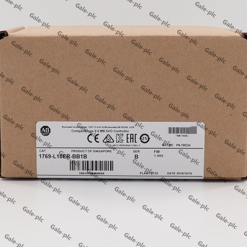 New Factory Sealed AB 1769-L18ER-BB1B SER B CompactLogix 0.5MB DI/O ...