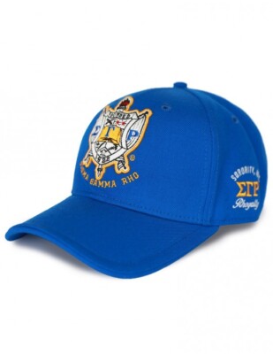SIGMA GAMMA RHO SORORITY BASEBALL HAT CAP BLUE GOLD SIGMA GAMMA RHO HAT ...