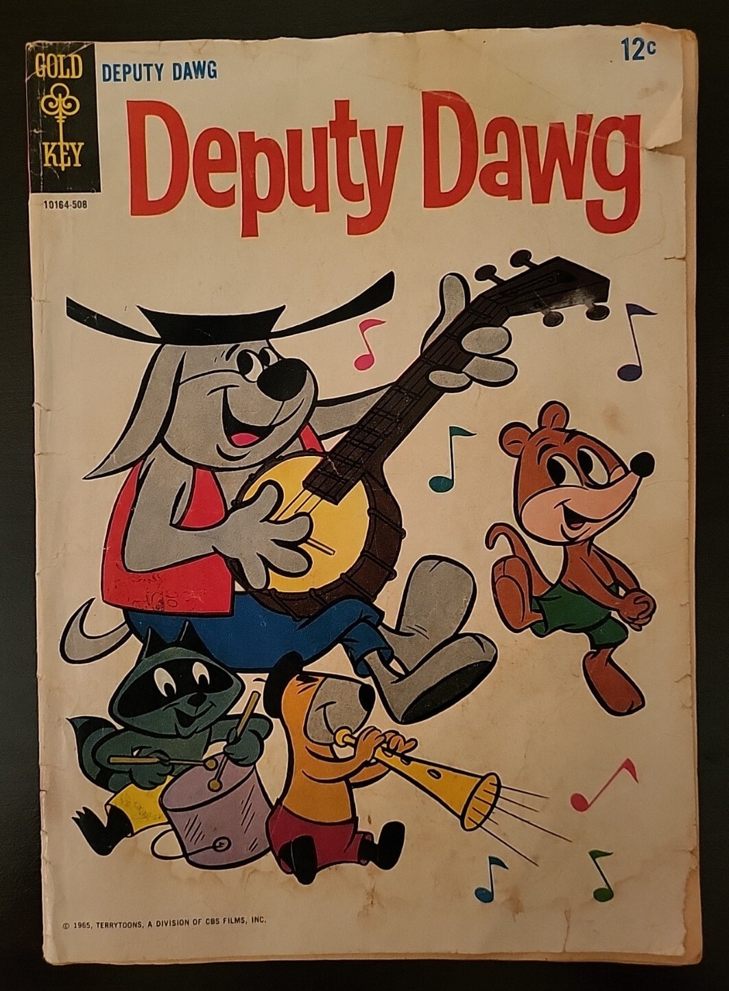 Deputy Dawg # 1 Gold Key Comics 2nd printing 1965 acceptable intact ...