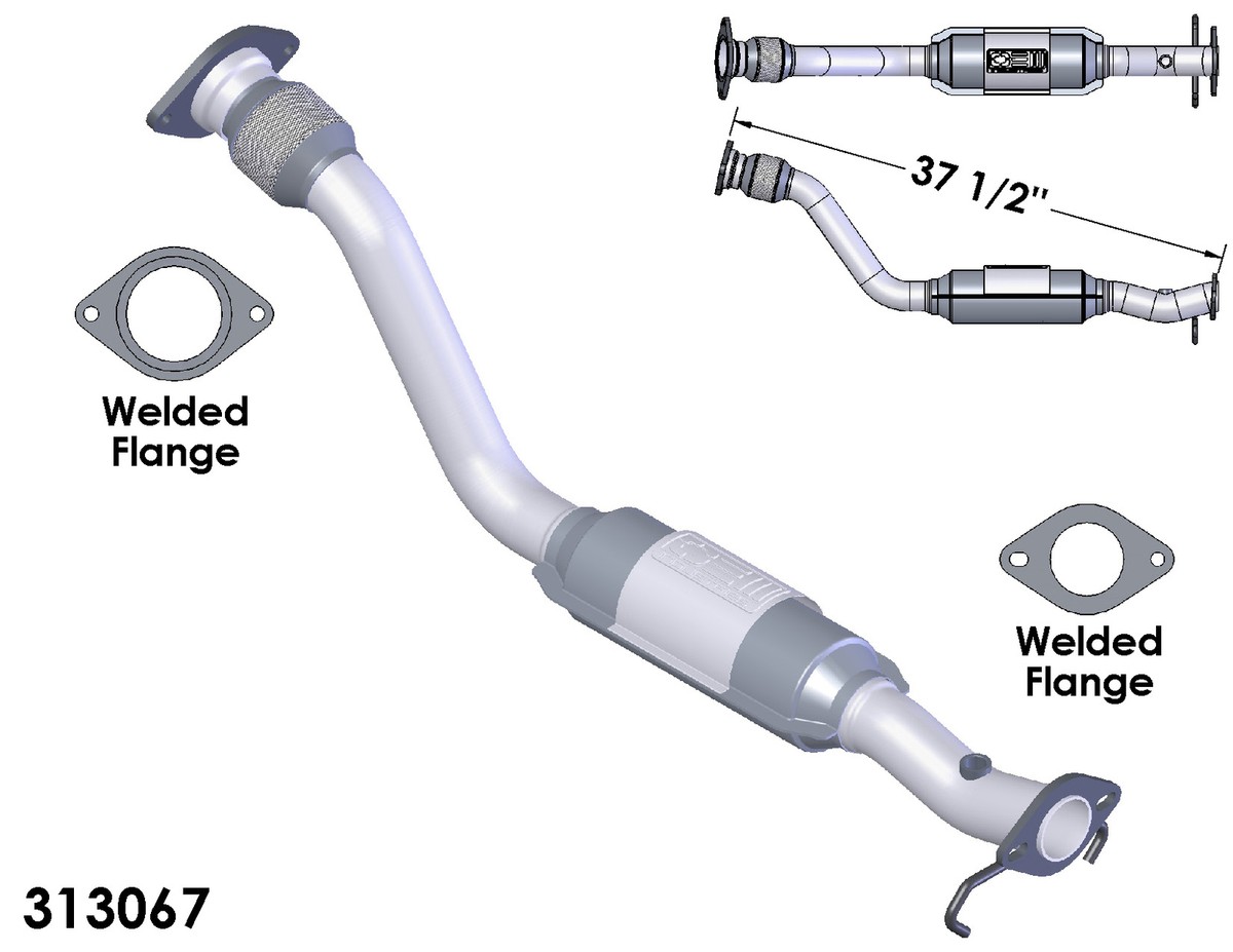 2003 Chevy Impala Catalytic Walker Exhaust Ultra EPA 54627 Direct Fit