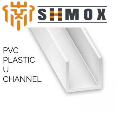 White PVC square U Profile Strip-Plastic Channel Edging Size-3M | eBay UK