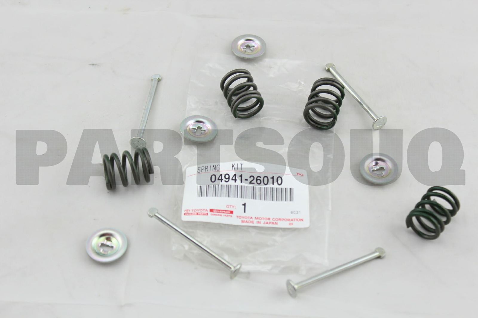 0494126010 Genuine Toyota SPRING KIT, REAR BRAKE SHOE HOLD DOWN 04941 ...