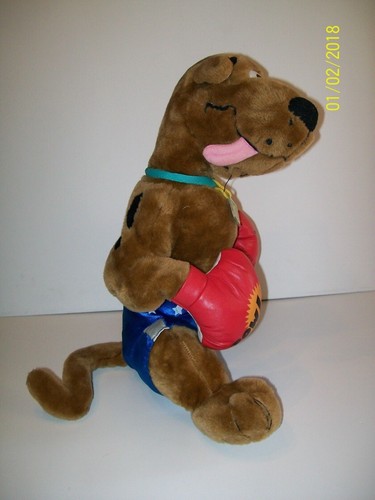 Scooby-Doo Boxing Plush Blue With White Stars Boxing Shorts Cartoon ...