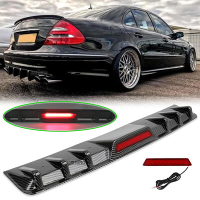 Rear Bumper Diffuser Lip LED Brake Stop Light For Mercedes Benz W203 ...