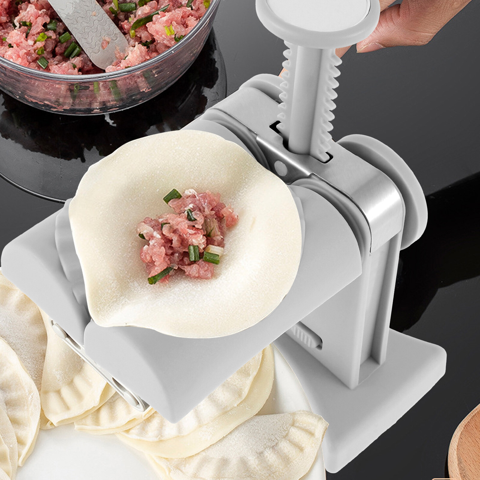Manual Dumpling Maker with Filling Spoon Brush Household Dumpling Maker ...
