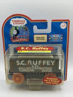 Thomas & Friends Wooden Railway Train S.C. RUFFEY FREIGHT CAR 2006 NEW ...