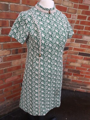 1960s Vintage Polyester Mod Gogo Style Shift Dress | eBay