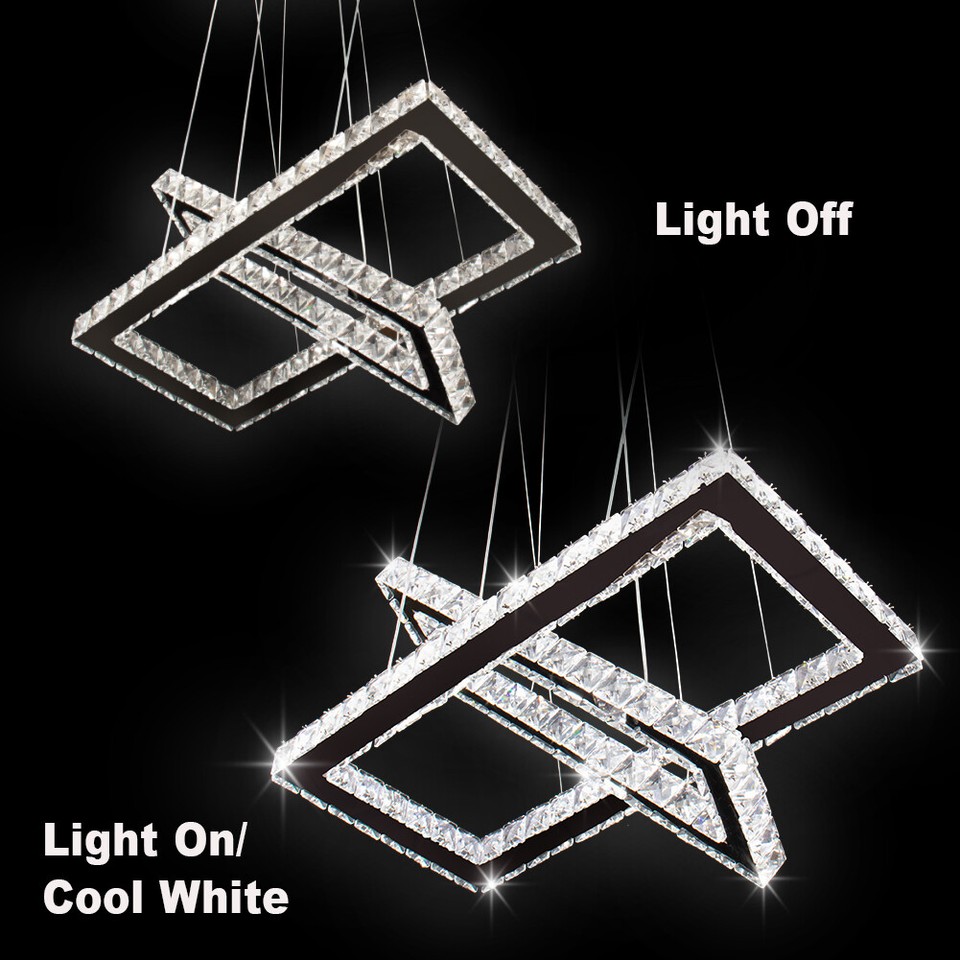 Modern LED Chandelier Crystal Ring Chandelier LED Pendant Light for ...