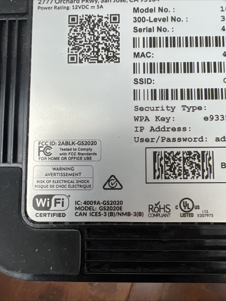 Calix Gigaspire GS2020E Blast u6.1 100-05202 AC Power Included TESTED ...