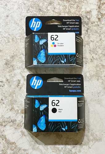 HP 62 Black / Tricolor Ink New EXP 2025/2026 C2P06AN -C2P04AN | eBay
