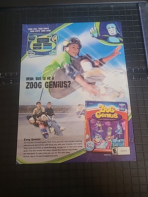 Zoog Genius Disney CD-ROM 2001 Vintage Print Ad 8x11 Great To Frame | eBay