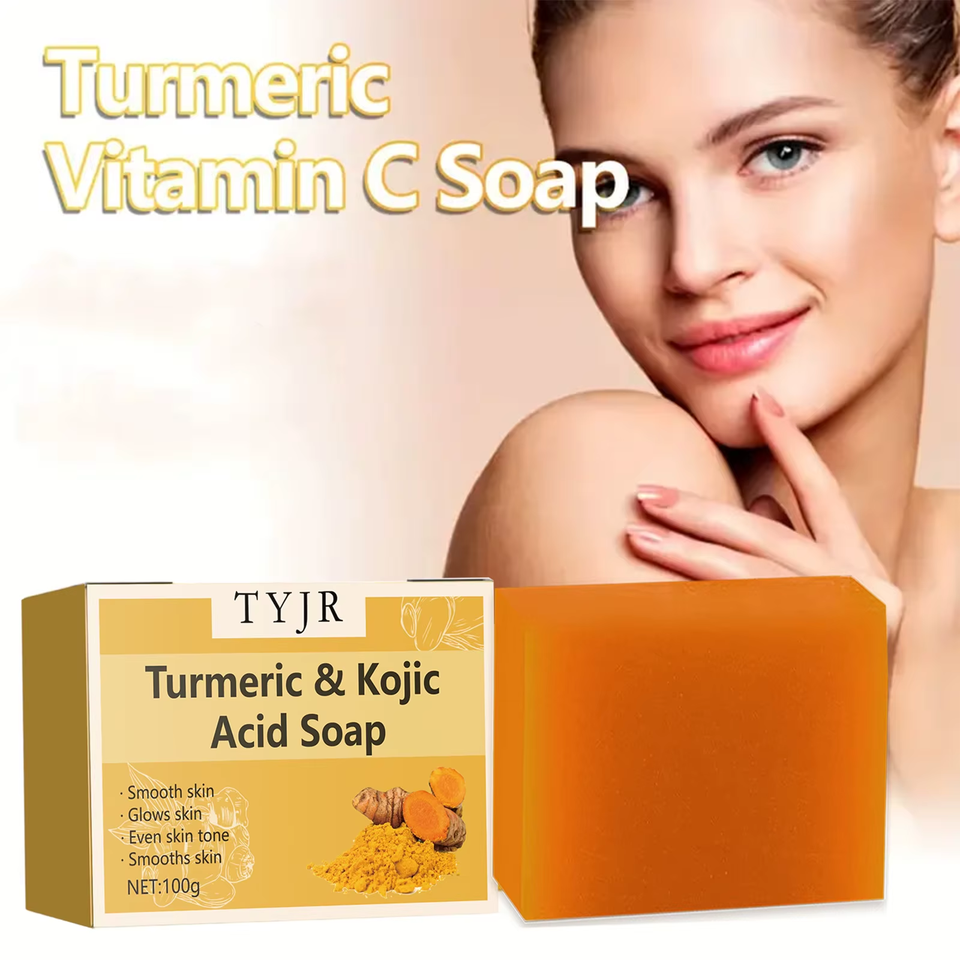 Hand Made Turmeric Soap Body Cleaning Lightening Dark Underarm Leg Body ...