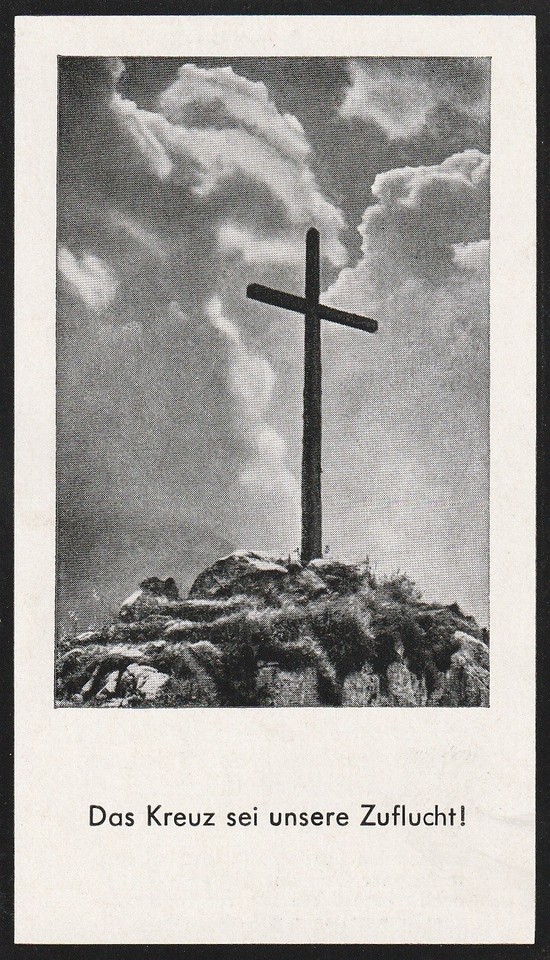 German WW2 Soldier Death Card *ORIGINAL * Panzer Grenadier Regt ...