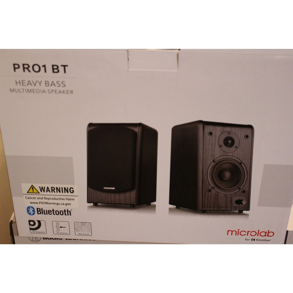 Audio Technica AT-LP60X-BK With Microlab Pro 1 Speakers (Opened Box) | eBay