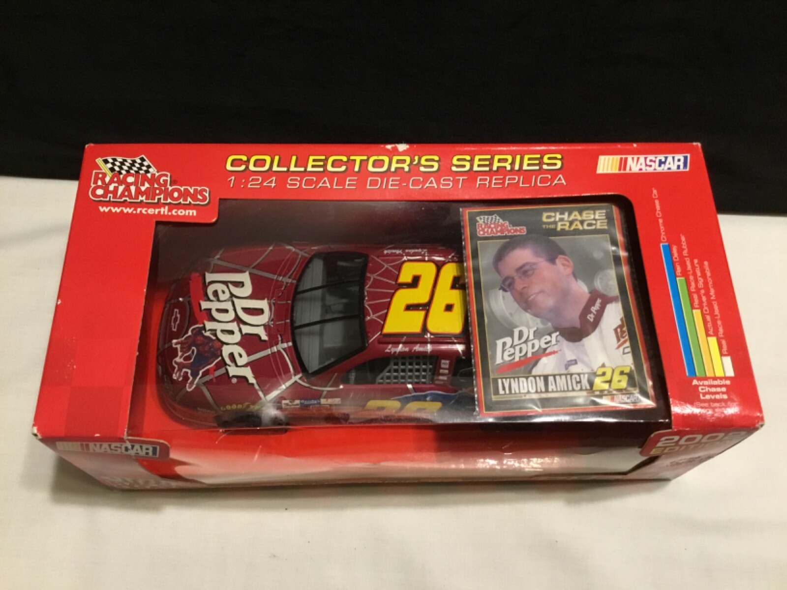 NASCAR 2002 LYNDON AMICK Racing Champions Chase the Race 1:24 Die cast ...