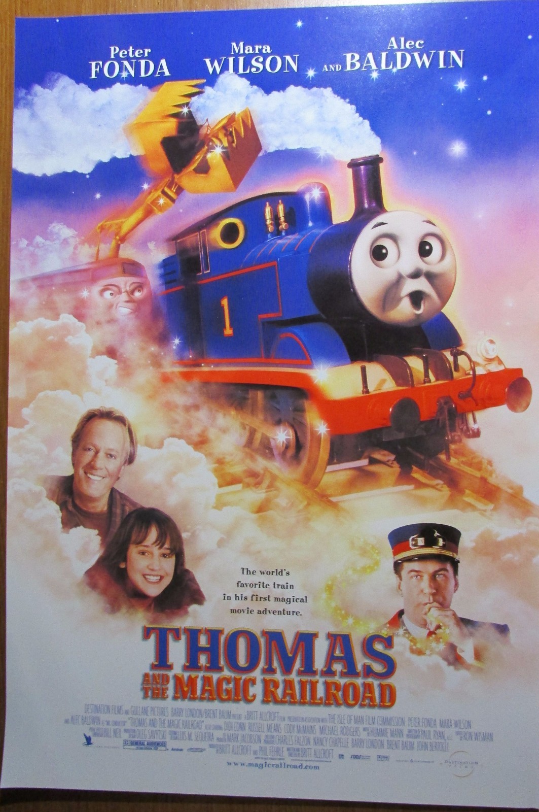 THOMAS THE TANK & FRIENDS - THOMAS AND THE MAGIC RAILROAD POSTER 12" X ...