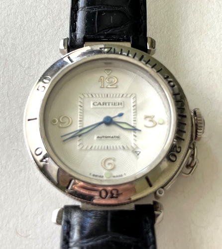 Cartier Pasha 2378 Stainless Steel Date Automatic Men’s Watch Swiss ...