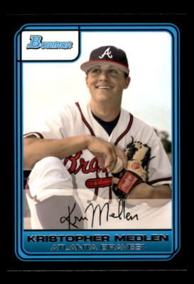 2006 Baseball Bowman 1st Card Kristopher Medlen Atlanta Braves #DP58 ...