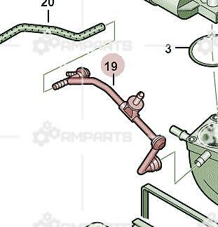 Audi Golf 1.2 Suction Jet Pump Breather Pipe Vacuum Hose 03F133751B New ...
