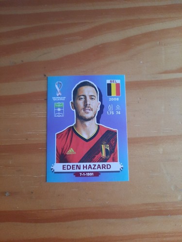 STICKER PANINI FIFA WORLD CUP QATAR 2022 EDEN HAZARD BELGIQUE # BEL180 ...