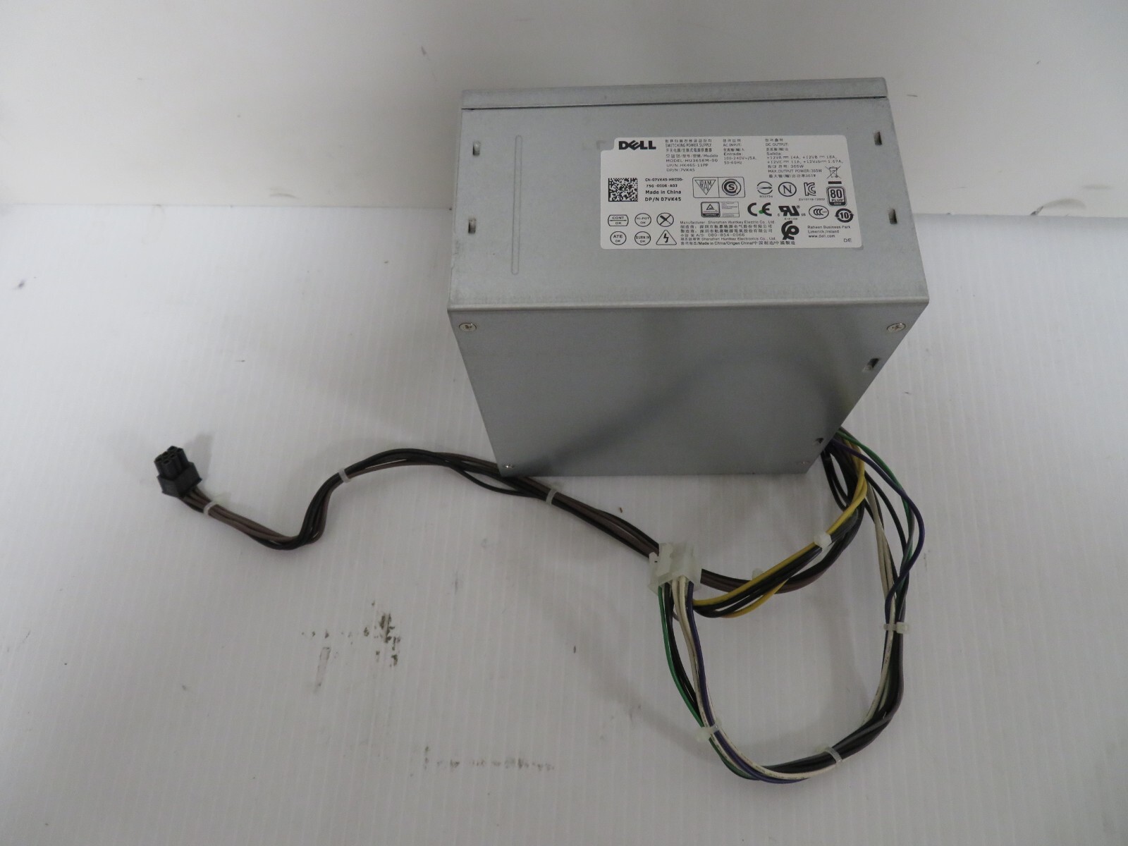 DELL Precision 3620 365W Power Supply 7VK45 07VK45 HU365EM-00 7VK45 | eBay
