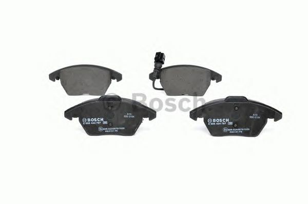BOSCH FRONT + REAR Axle BRAKE PADS SET for VW EOS 2.0 TDI 2010-2015 ...