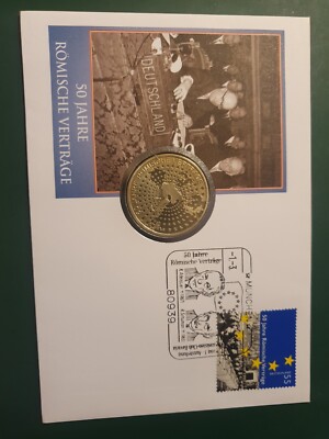 Numisbrief Deutschland " 50 Jahre Römische Verträge " , 10 € Münze ...