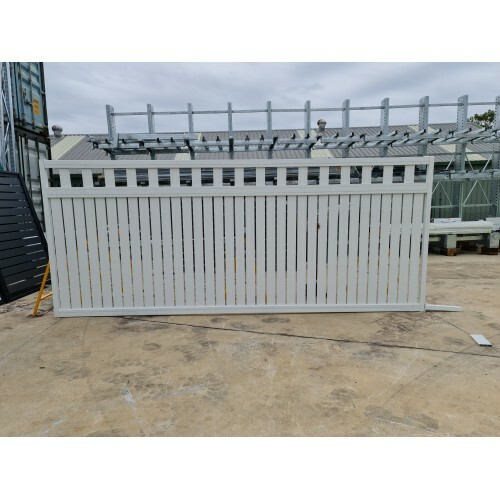 Hamptons Style SLIDING Gates Slats on TOP and BOTTOM DIY Kits Aluminium ...