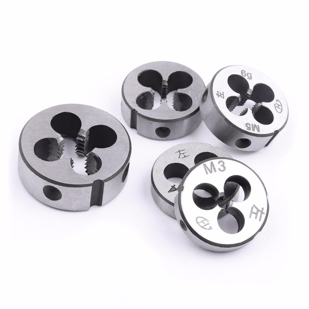 5pcs Metric Threading Left-hand Thread Cutting Die Tool Set M3 M4 M5 M6 ...