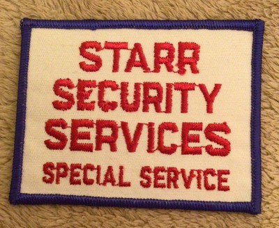 Vintage Starr Security Services Patch - Red, White & Blue | eBay