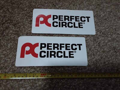 Lot of 2 Vintage Style Perfect Circle Piston Rings Racing Decals ...