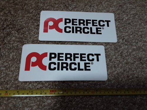 Lot of 2 Vintage Style Perfect Circle Piston Rings Racing Decals ...