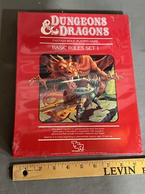 Ultra RARE Sealed NEW TSR 1983 D&D Advanced Dungeons & Dragons Basic ...