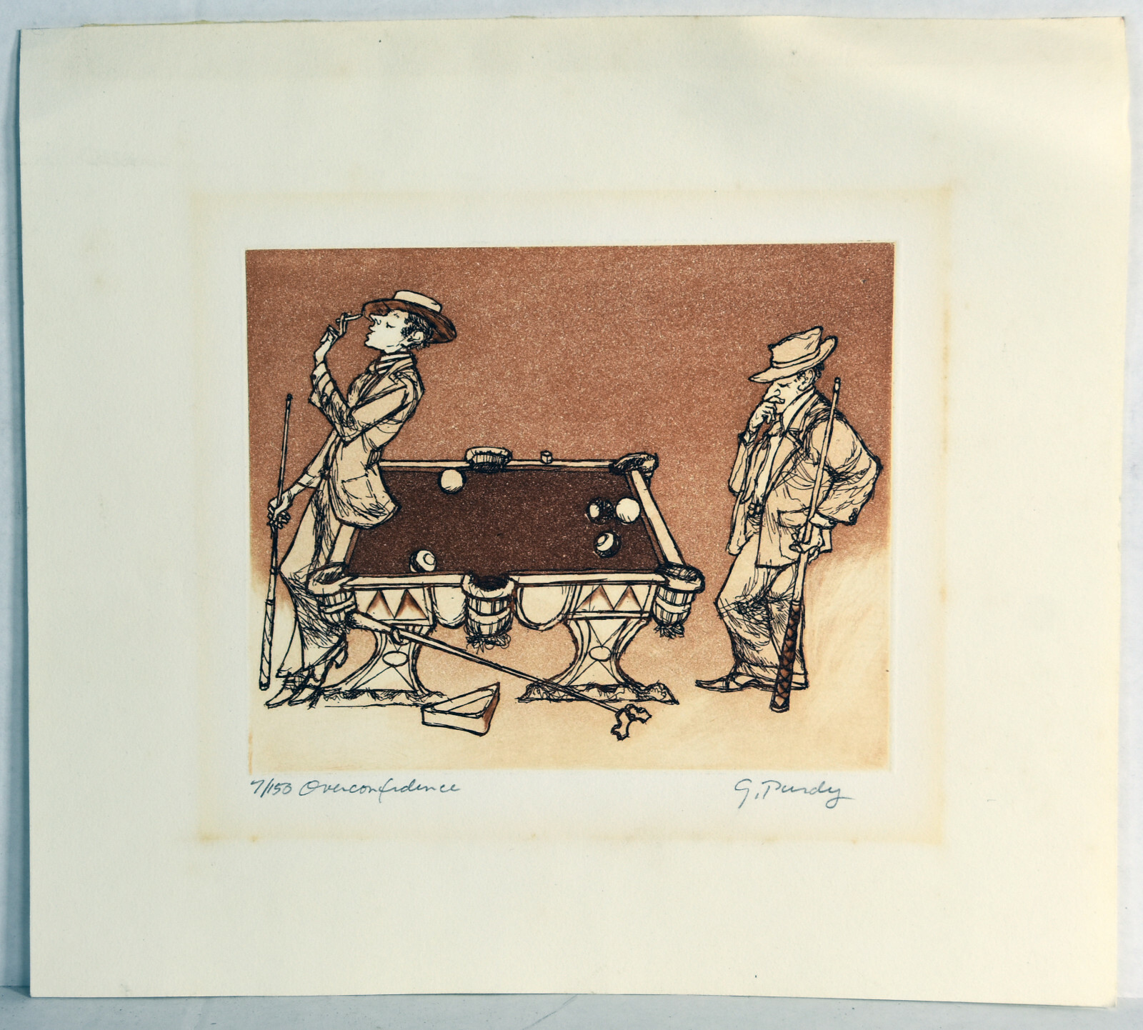 6" Limited Edition Print Gerald G. Purdy "Overconfidence" | eBay